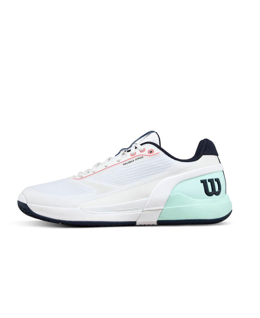 RUSH PRO 5 - White/Bay/Fiery Coral by Wilson Japan Footwear online ...